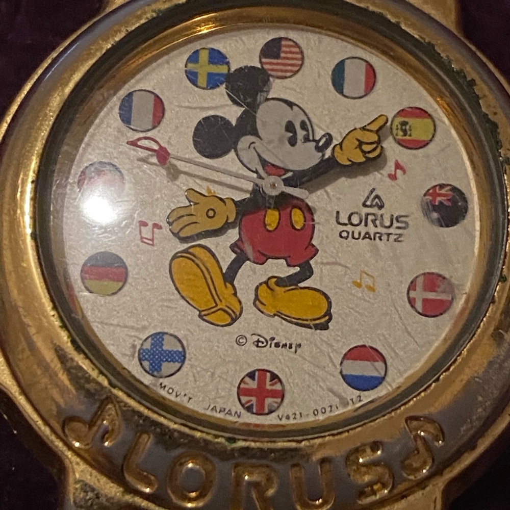 Vintage Lorus Mickey Mouse Watch. Rare - Gem